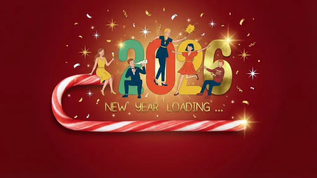 New Year Loading 2026 4k UHD Wallpaper For Desktop - Wishes.Photos